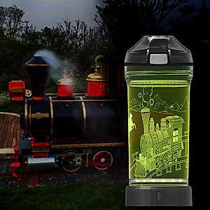 Kids Water Bottle Train Theme + Train Night Light