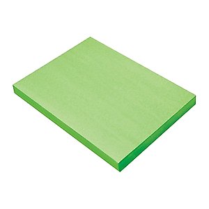 SunWorks Heavyweight Construction Paper, 9 x 12 Inches, Light Green, 100 Sheets