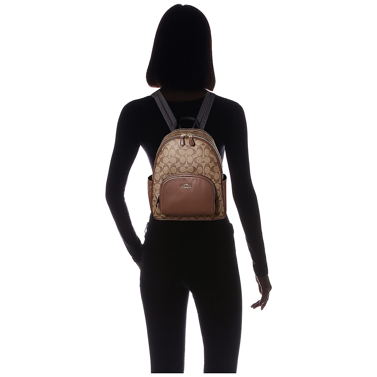 COACH(コーチ) Women Backpack, Im/Khaki/Saddle2, One Size