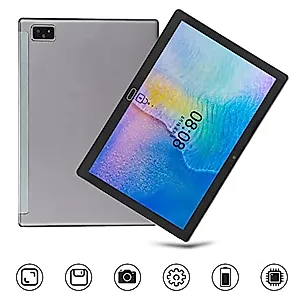 PUSOKEI 10.1" Inch Tablet PC, for Android 10.1 Tablets, HD Tablet PC with WiFi 5G 4G Call Tablet 4GB ROM 64GB RAM, Dual Card Dual Standby, 10.1in IPS HD Screen(US Plug)