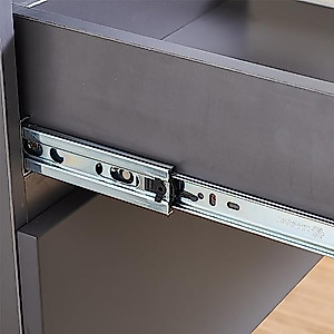 36" Bathroom Vanity with Sink,Wall Mounted Bathroom Vanity Cabinet,Gray Bath Vanity with White Ceramic Sink & Soft-Close Cabinet Door,Modern Floating Bathroom Vanity for any style of bathroom