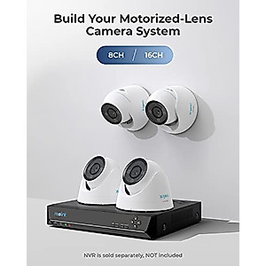 REOLINK 4K Security Camera Outdoor System, Home IP PoE Camera with 94 Degree FoV, 3X Optical Zoom, 2.8mm Lens, 700lm Color Night Vision, Two-Way Talk, Human/Vehicle/Pet Detection, RLC-833A