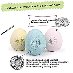 TOOYU Refrigerator Odor Deodorizer Ball,Fishy Musty Odor Moisture Remover Absorber Eliminator Neutralizer,Air Freshener Purifier,100% Natural & Chemical Free,Set of 3