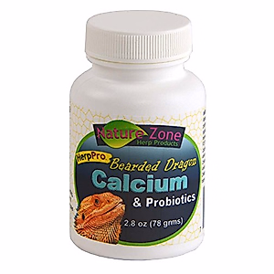 Nature Zone Herp Pro Supplements for Bearded Dragons Powder Formula: Calcium/Probiotics