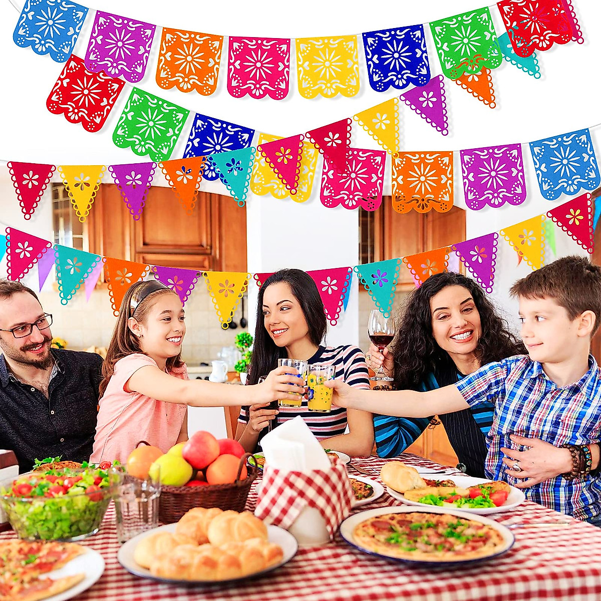 Colorful Mexican Fiesta Banners for Day of The Dead & Cinco de Mayo