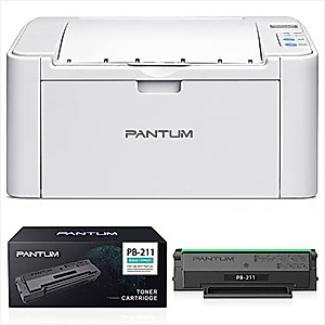 Pantum Laser Wireless Printer Black and White Mobile Printing P2502W, PB-211 Toner Cartridge Standard Yield 1500 Pages