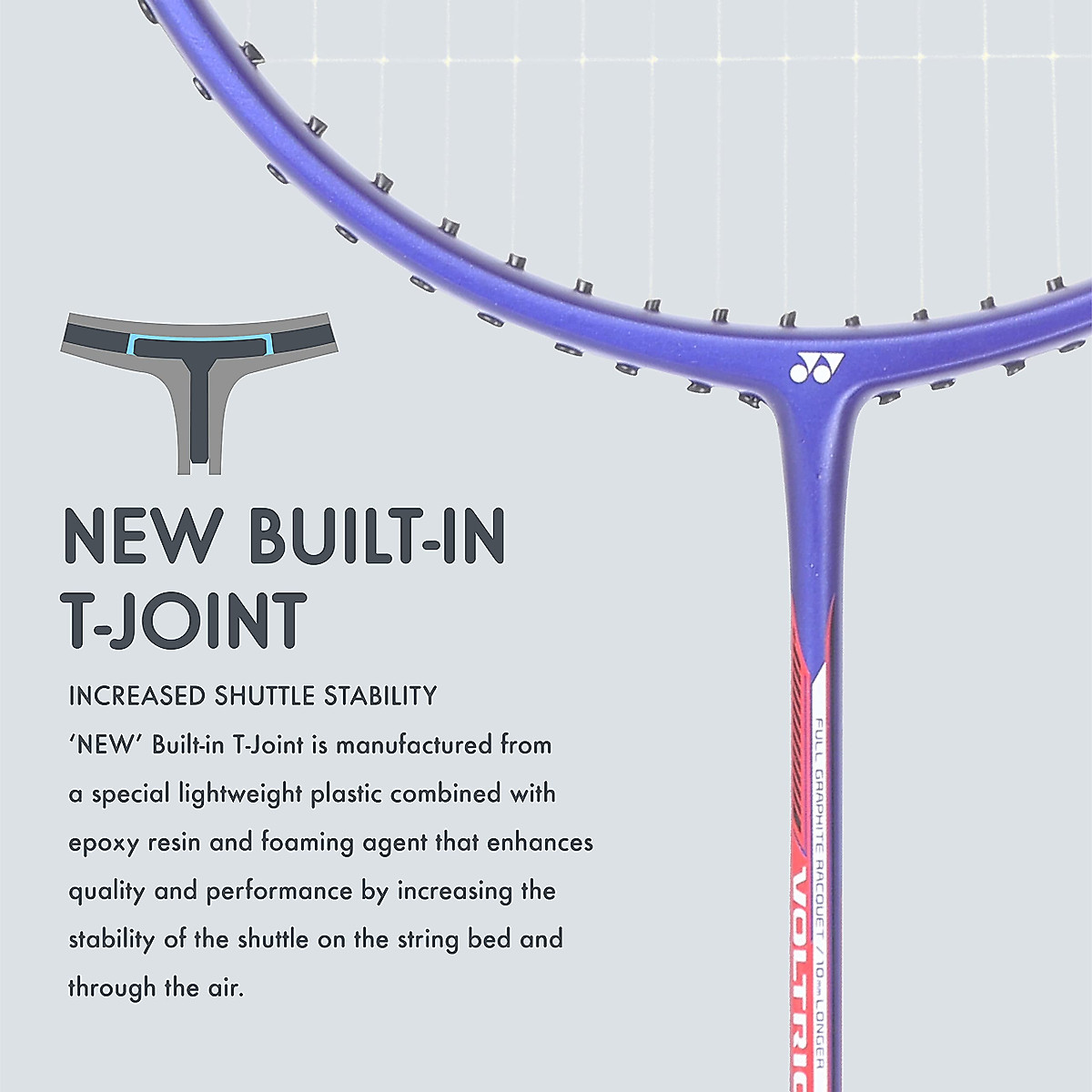 YONEX Voltric Lite 25i Graphite Strung Badminton Racket with Full Racket Cover (Blue) | for Intermediate Players | 77 Grams | Maximum String Tension - 30lbs