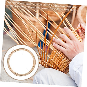 EXQUIMEUBLE 1 Roll Rattan Weave Material DIY Kits Rattan Furniture Woven Baskets Craft Rattan Cane Chair Cane for DIY Furniture Repair Kit Rattan Furniture Weaving Material DIY Rattan Crafts