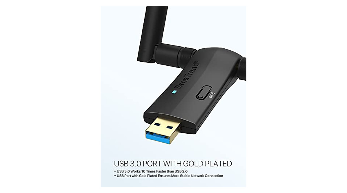 BrosTrend Linux WiFi Adapter - Fast Dual Band 1200Mbps