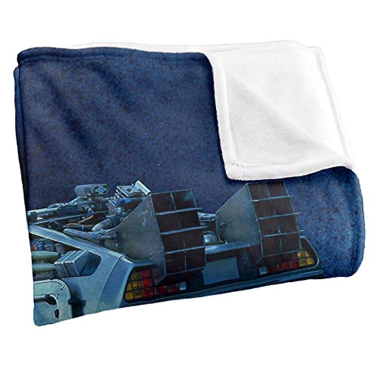 Back to The Future Delorean Officially Licensed Silky Touch Super Soft Throw Blanket 50" x 60"