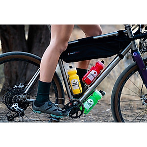 SPURCYCLE - "Must [GO] Hard Water Bottle|22 Ounces. Purist Water Bottle with MoFlo Cap, Resists Stains & Tastes Better. Flexible Bicycle Bottle. Don't Forget to Hydrate.