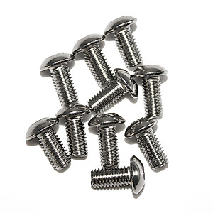 100 Pcs M4-0.70 x 6mm Button Head Socket Cap Bolts Screws, 18-8 Stainless Steel, Allen Hex Drive, ISO 7380, by Fullerkreg,Come in a Plastic Case