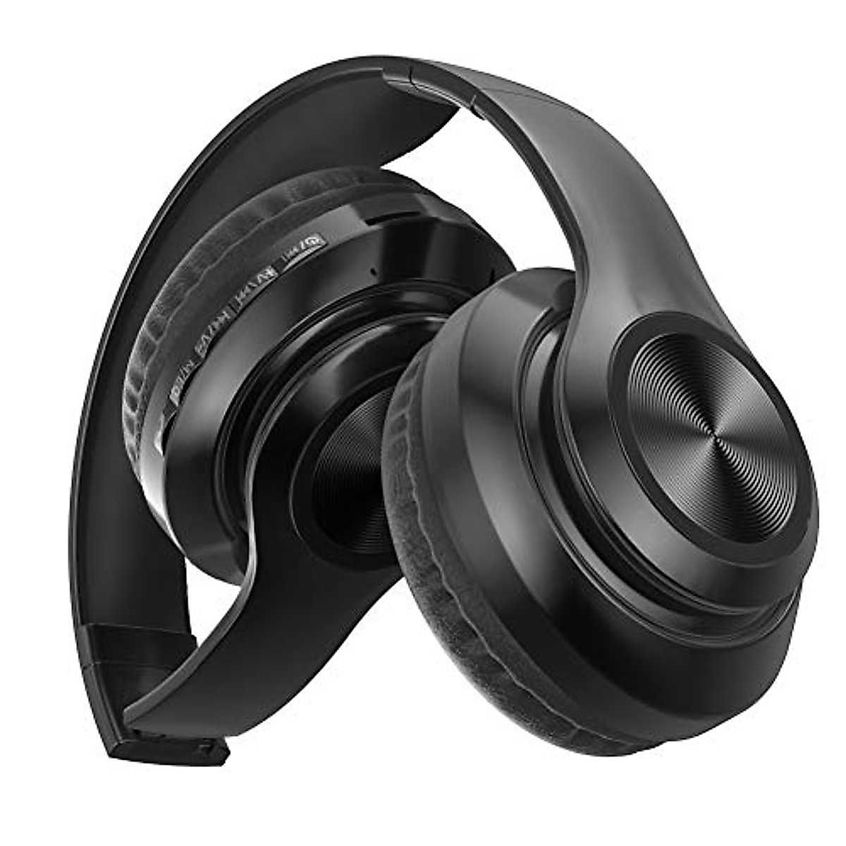GIFZES Wireless Bluetooth Headphones, P68 Bluetooth 5.0 Foldable Rechargeable Wireless Headset HiFi Sound Headphones for Travel, Online Class, Home Office Black