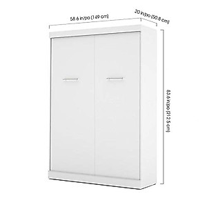 BESTAR Nebula Full Wall Bed, White