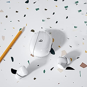 LiZHi Compatible with Beats Studio Buds + Case Clear, Designed Protective Cover Soft TPU Transparent Shockproof Case Accessories Keychain for Beats Studio Buds Plus, Crystal Clear