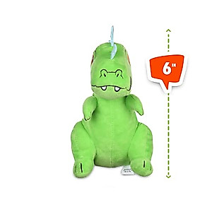 Nickelodeon for Pets Rugrats Reptar Figure Plush Dog Toy - 6 Inch Green Nickelodeon Toys - Rugrats Toys for Dogs from Nickelodeon 90s Rugrats TV Show - Nickelodeon Toys for Dogs, Plush Fabric Dog Toy