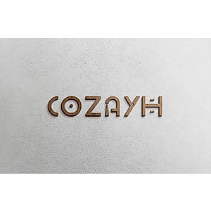 COZAYH 2-Piece Modern Farmhouse Living Room Coffee Table Set, Nesting Table Round Natural Finish with Handcrafted Wood Radial Pattern