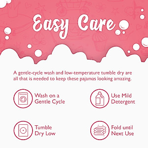 Disney Girls' Descendants | Princess | Little Mermaid 2-Piece Loose-Fit Pajamas Set, Kind Princess, 2T