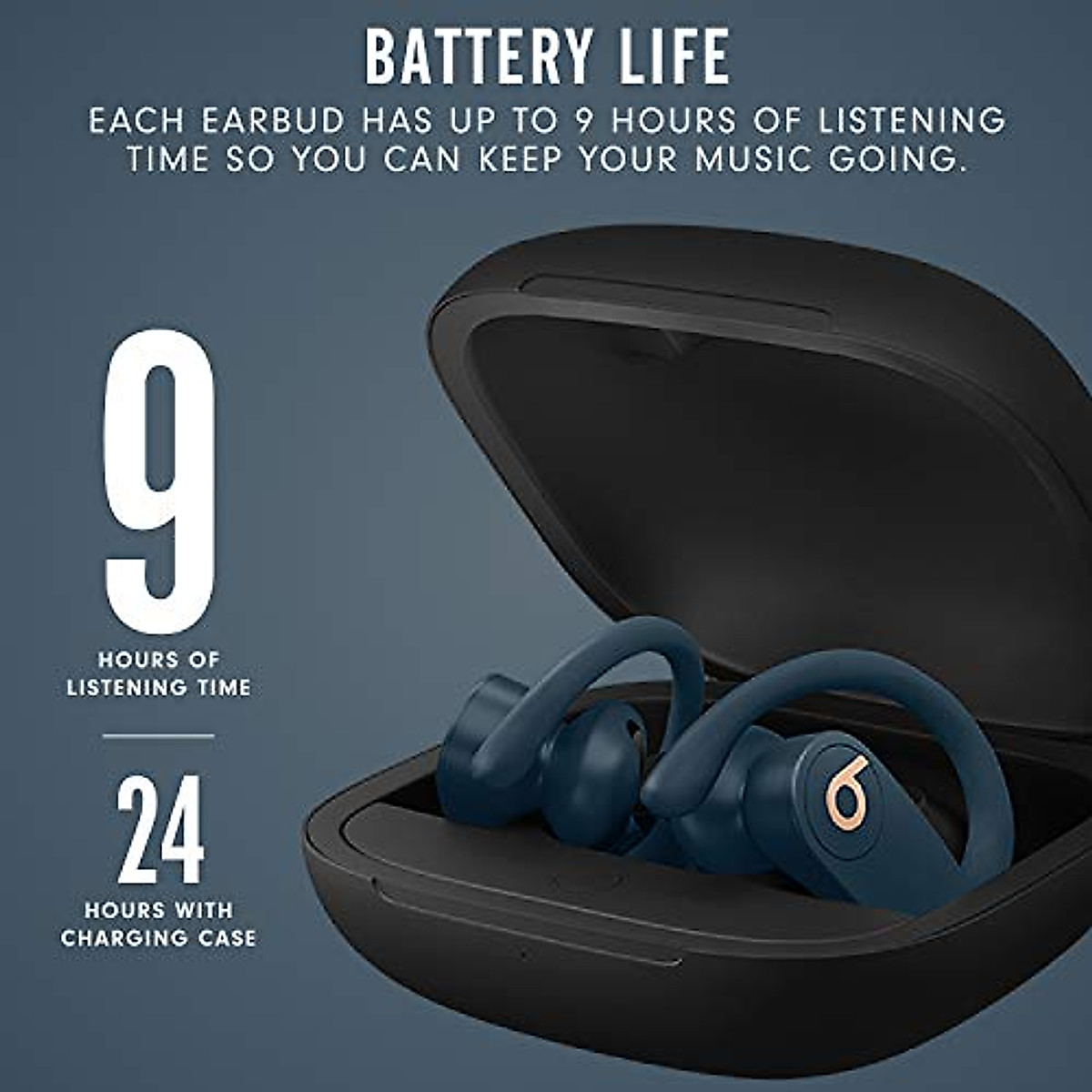 Powerbeats Pro Totally Wireless Earphones - Apple H1 Chip - Navy with AppleCare+ Bundle