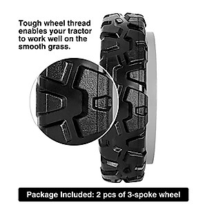 Replacement 580365301 Wheel Compatible with Hus qvarna Lawn Mower - 2 Pack Drive Wheels Compatible with HU675AWD, HU700AWD, HU725AWD, HU800AWD, L321AH, LC221A, Craftsman GCV-160 Mower, 8 inch