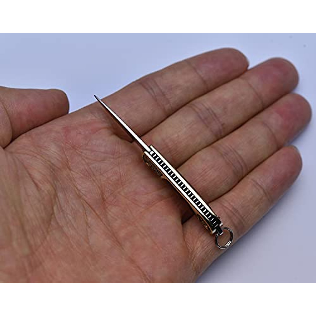 JPCRMOV Mini Pocket Knife for Men, Smallest Folding Knife Keychain Knife Tiny EDC Micro Lightweight 9g