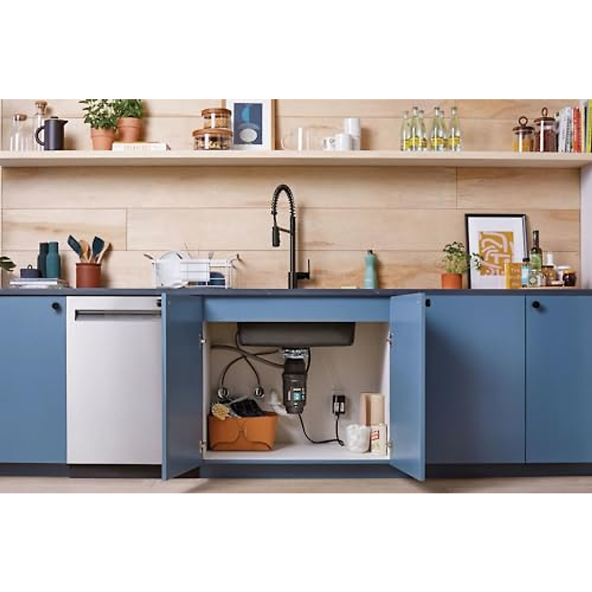 Moen GX50C Disposer Prep Series 1/2 HP Continuous Feed Garbage Disposal with Sound Reduction, Power Cord Included