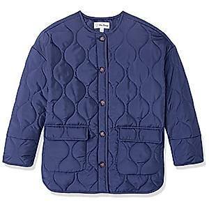 The Drop Women's James Quilted Loose Jacket, Navy, M