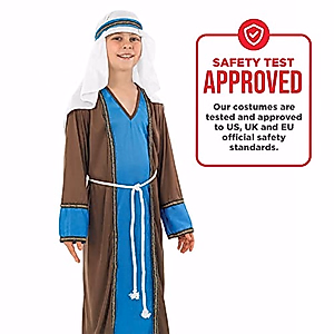 fun shack Kids Joseph Costume Kids, Boys Joseph Costume For Boys, St Joseph Costume for Kids, Saint Joseph Costume Kids, X-Large