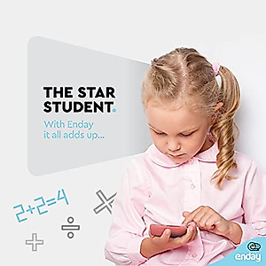 Calculator Red, Basic Small Solar and Battery Operated, Large Display Four Function, Auto Powered Handheld Calculator School and Kids Available in Green, Blue, Purple, Grey, Pink, 1 PK – by Enday