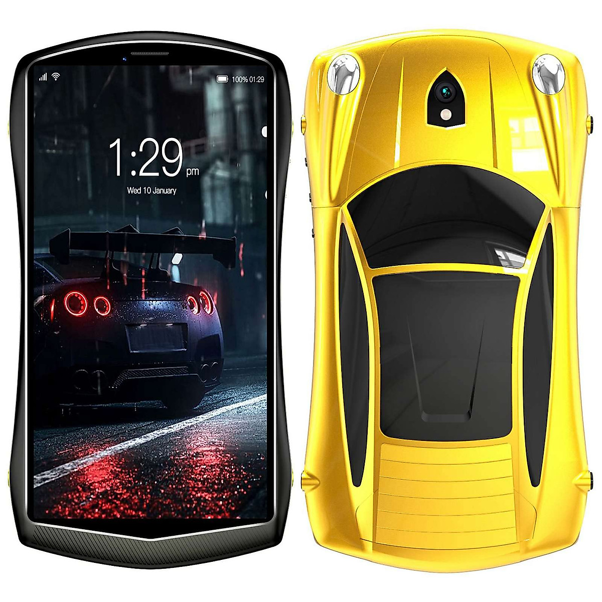 CHICIRIS 7 Inch Kids Tablet Sports Car Format Kids Tablet 5g WiFi Dual Band Battery Life 1280x800IPS HD Display Home for Travel (US Plug)