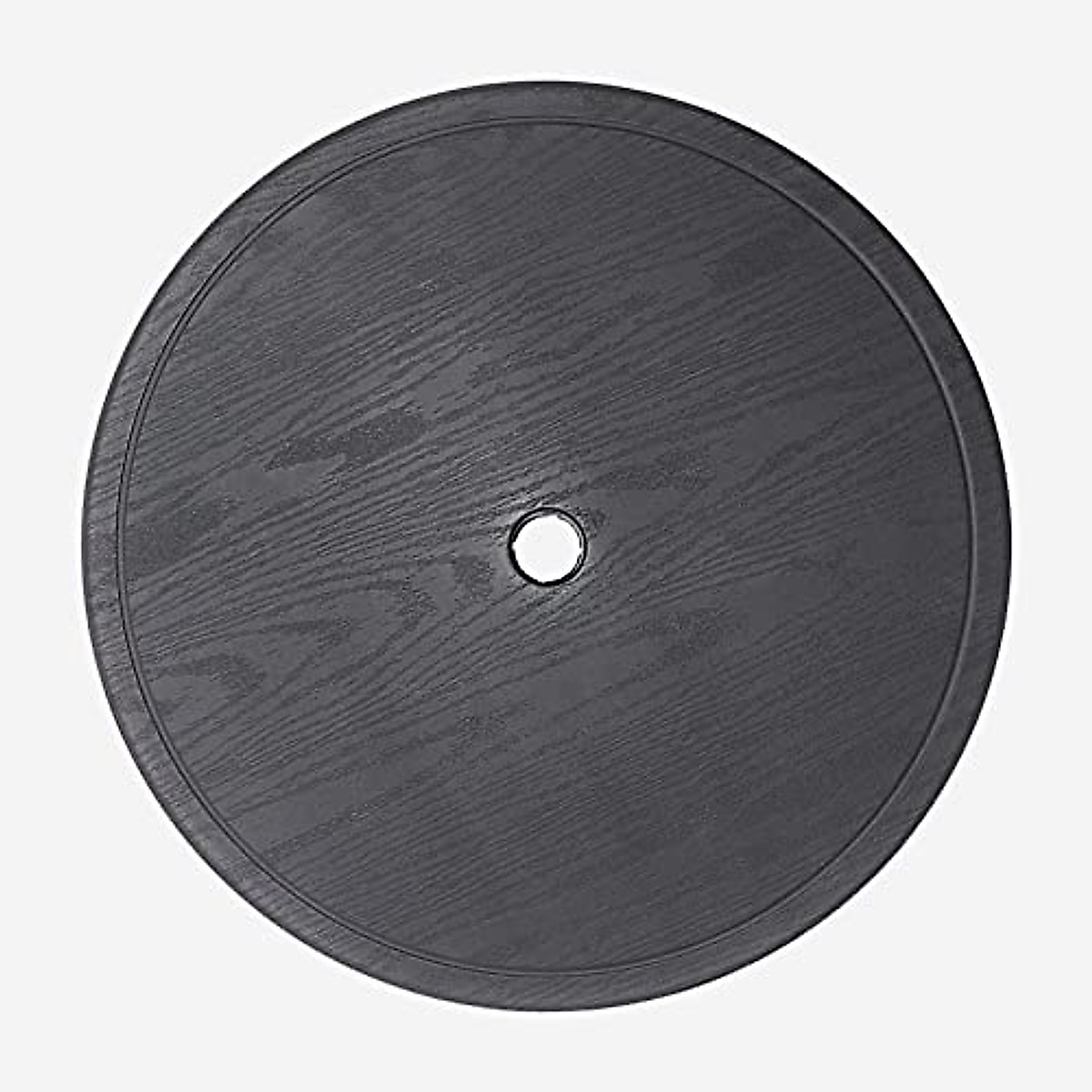 Zaquak 20" Patio Umbrella Table Tray,Outdoor Adjustable Umbrella Table with Umbrella Hole,Portable Round Table Top for Beach Patio Garden Swimming Pool,Black