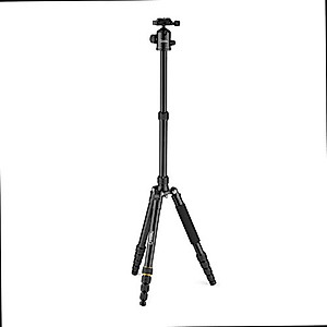 NATIONAL GEOGRAPHIC Travel Photo Tripod Kit with Monopod, Aluminium, 5-Section Legs, Twist Locks, Load up 8kg, Carrying Bag, Ball Head, Quick Release, NGTR002T
