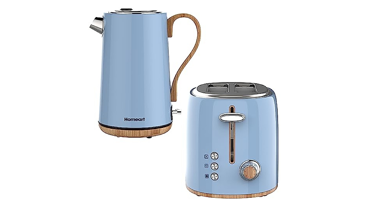 Homeart Panda Kettle & Toaster Combo in Powder Blue
