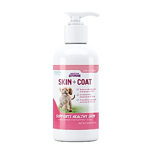 Health Extension Skin & Coat Supplement for Dogs & Puppies, 16oz - Omega 3 & 6 Rich Formula for Healthy Skin & Shiny Coat, Reduces Shedding & Itching