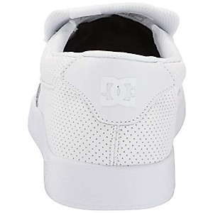 DC Men's Villain 2 Casual Slip On Skate Shoe Slipper, White, 13 D M US