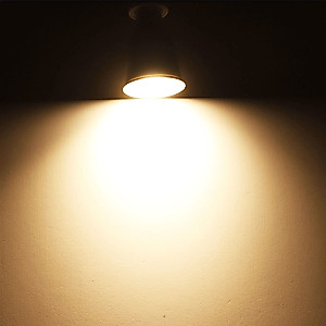 Edearkar GU10 LED Light Bulbs, 10W (100W Halogen Equivalent), 1000 Lumens, Non-Dimmable, 3000K Warm White, LED Bulbs for Recessed Track Lighting, AC90-265V, 60° Beam Angle, GU10 Base, Pack of 6