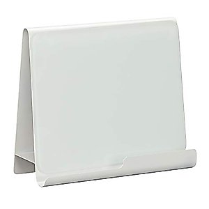 Safco Products 3220WH Wave Desktop Whiteboard & Magnetic Document Stand, White