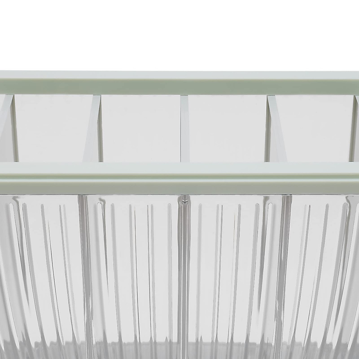 BuYouZaiLaa 6-Grid Multigrain Tank Rice Storage Dispenser Grain Dispenser with Measuring Cup Dry Food Dispenser for Home Kitchen