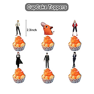 Anime Chainsaw Man Birthday Party Decorations Party Supplies Party Favors Banners set Cake toppers Balloons