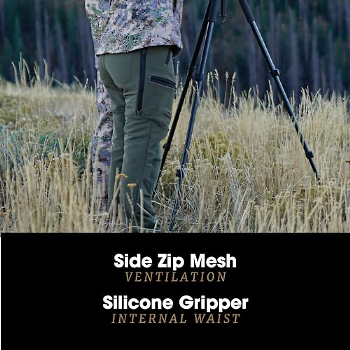 FORLOH Women's AllClima Stretch Woven Pants - All-Season Hunting, Hiking, & Fishing Pants/Weather Protection Barrier(8, Deep Cover)