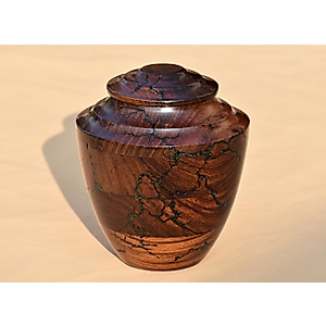 Rosewood Wooden urn Box Lichtenberg Figure Resin urn for Ashes Cremation urn Urn for Human Ashes Decorative urn Funeral Urn for Adult Pet Loss urn Sympathy Gift Memorial urn (Large up to 200 lb)