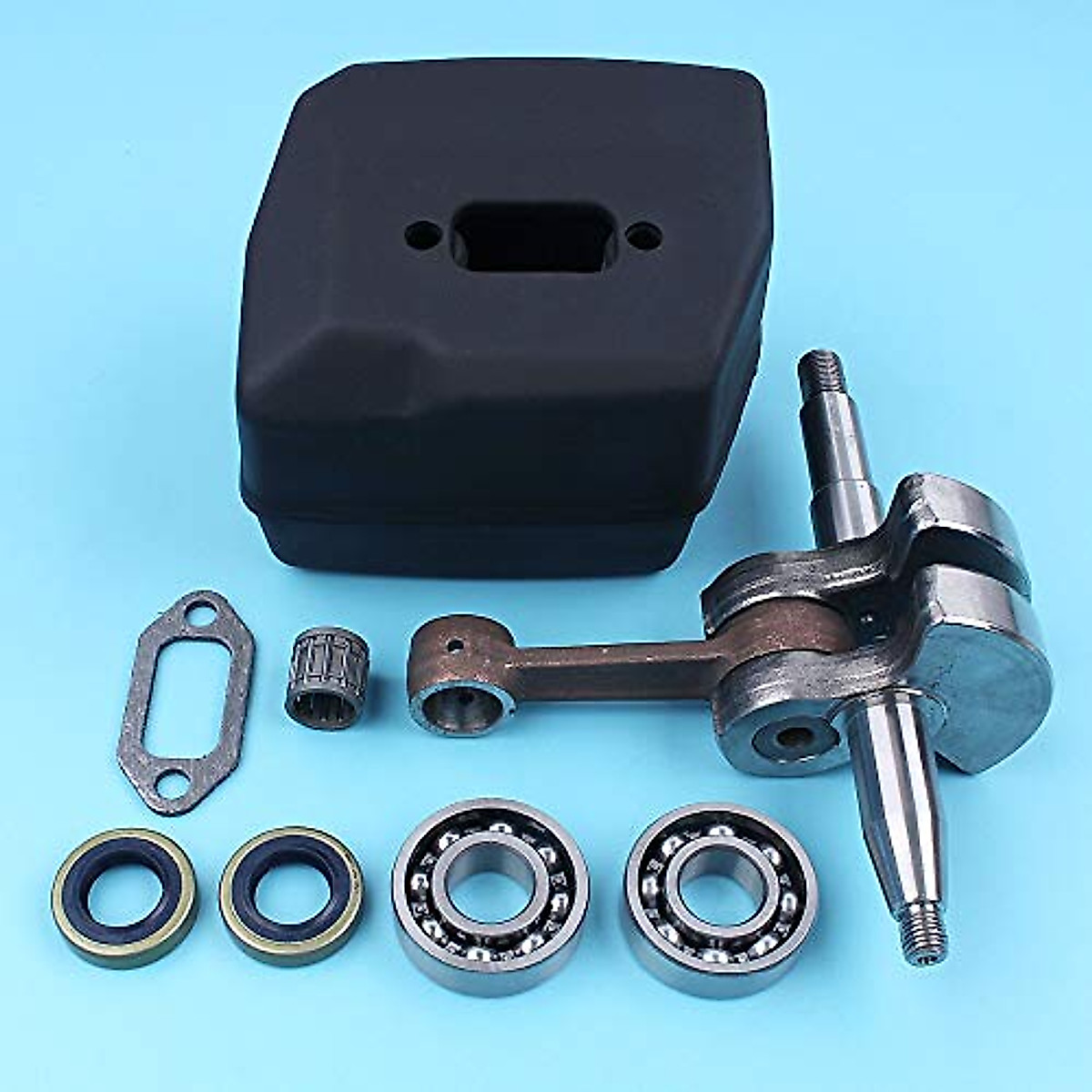 Laliva tools - Crankshaft Crank Bearings Muffler Exhaust Gasket Oil Seals Needle Kit For HUSQVARNA 268 272XP 272K 61 66 266 Chainsaw Repl. Part