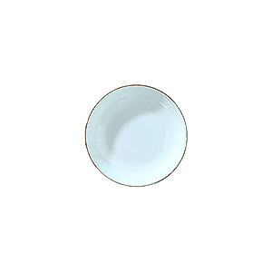 KOWMcp Dinner Plates 4PCS Orcelain Dinner Plates Set 20.7cm Ceramic Dinnerware Dishes Set, Round Shape, Blue, Microwave Safe