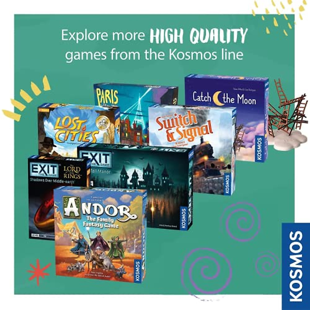 Adventure Games: The Gloom City File – A Kosmos Game from Thames & Kosmos | Collaborative, Replayable Storytelling Gaming Experience for 1 to 4 Players Ages 16+