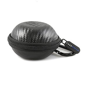 CASEMATIX Hard Shell Travel Case Compatible with 100 Sided Dice D100 Dice with Non-Scratch Interior, Foam Pad and Metal Carabiner - 3" Compact Case fits One Hundred Sided Dice, Case Only
