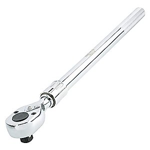 Neiko 03069A 3/4-Inch-Drive Extendable Ratchet Handle, 24-Tooth Reversible Ratcheting Feature, Extends 24 to 39 3/4 Inches