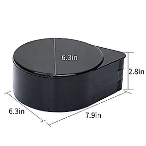 3 Tier Bar Glass Rimmer, Margarita Cocktail Salt and Sugar Glass Rimmer,Bartender tool(BLACK)