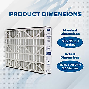 Trion 255649-101 Air Bear 16 x 25 x 3 Inch MERV 8 Air Filter Replacement for Air Bear Supreme, Right Angle, and Cub Air Purification Systems (6 Pack)