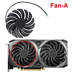 inRobert 95mm PLD10010S12HH RTX3060 RTX3070 GPU Fan for MSI RTX 3070 3060 Ti Ventus 2X Graphics Card Cooling Fan (Fan-B)