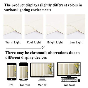 StangH Ivory White Velvet Curtains - Super Soft Back Tab Window Curtains for Bedroom, Privacy Home Decoration for Living Dining Room/Nursery, W52 x L84 inches, 1 Panel